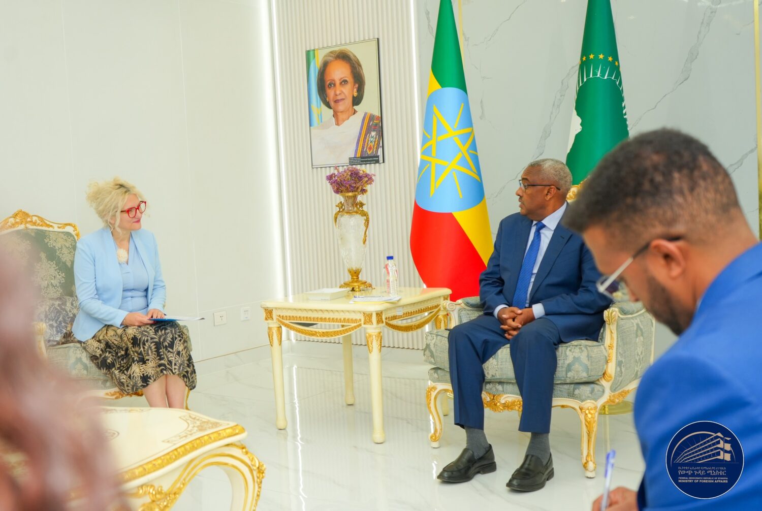 DPM/FM Demeke meets UNICEF Regional Director - Embassy of Ethiopia