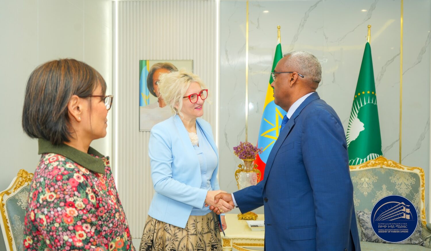 DPM/FM Demeke meets UNICEF Regional Director - Embassy of Ethiopia